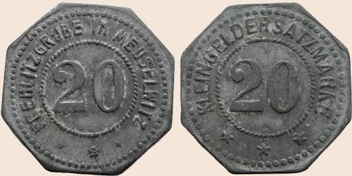 Münzkatalog-Online - Meuselwitz, Prehlitzgrube, Wertmarke, 20
